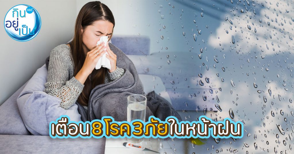 กรมควบคุมโรค เตือน 8 โรค 3 ภัยสุขภาพช่วงหน้าฝน - kinyupen