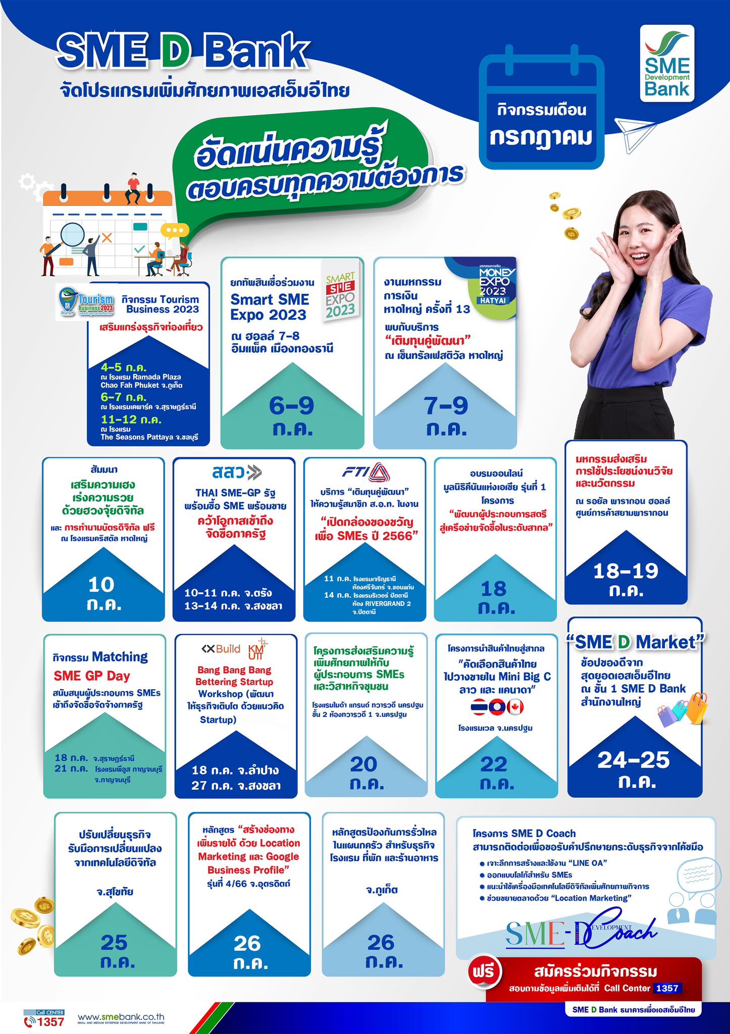 SME D Bank อัดแน่นโปรแกรมพัฒนา เสิร์ฟเอสเอ็มอี ตลอดเดือน ก.ค.66 - kinyupen
